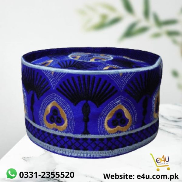 Barkati Peacock Black Cap - Available in our Online Store